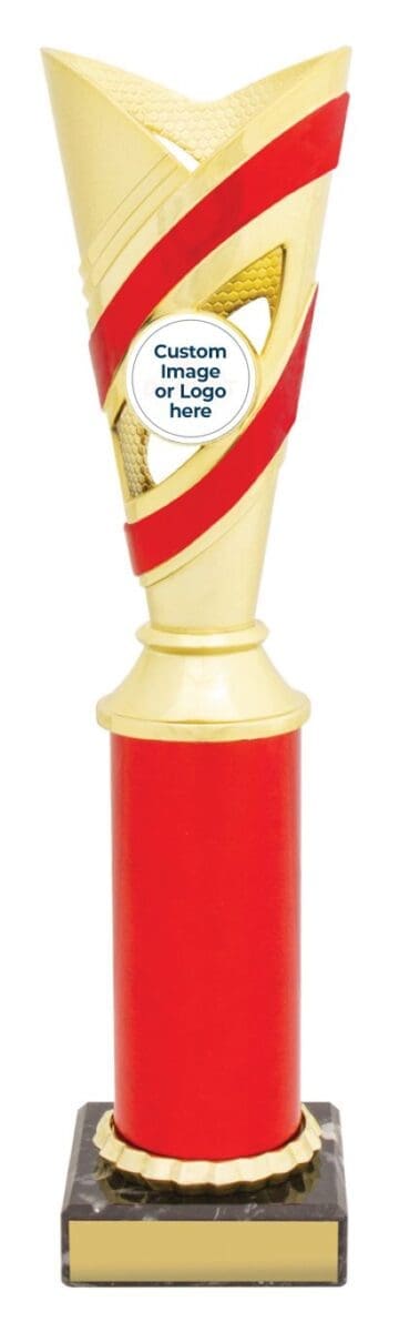 Contour Gold Red Trophy Cup - Direct Trophies and Awards